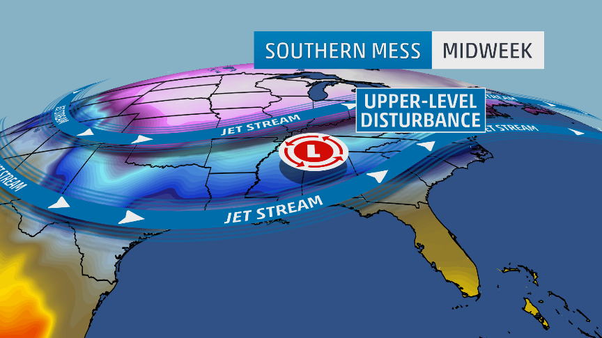 Snow Likely in the South From Midweek Storm (FORECAST) | The Weather ...