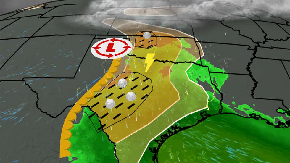 Severe Storms In Plains Could Spawn Isolated Tornadoes - Videos from ... Severe Storms In Plains Could Spawn Isolated Tornadoes - Videos from ...