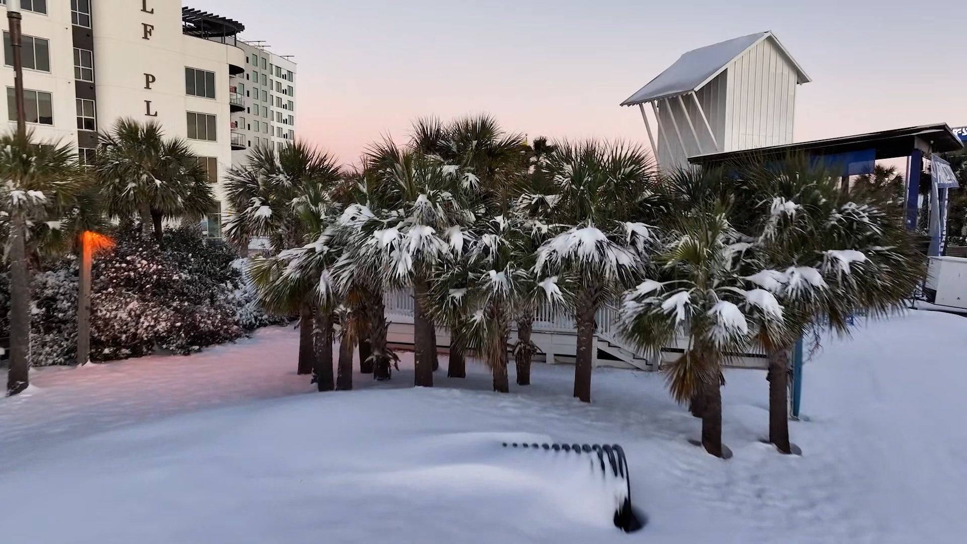 Watch: Sunrise Over Snow On The Shores - Videos from The Weather Channel
