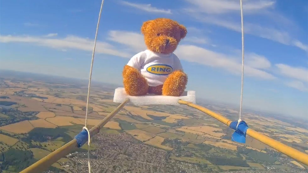 Teddy Bear Launched Into Stratosphere Aboard Weather Balloon - Videos ...