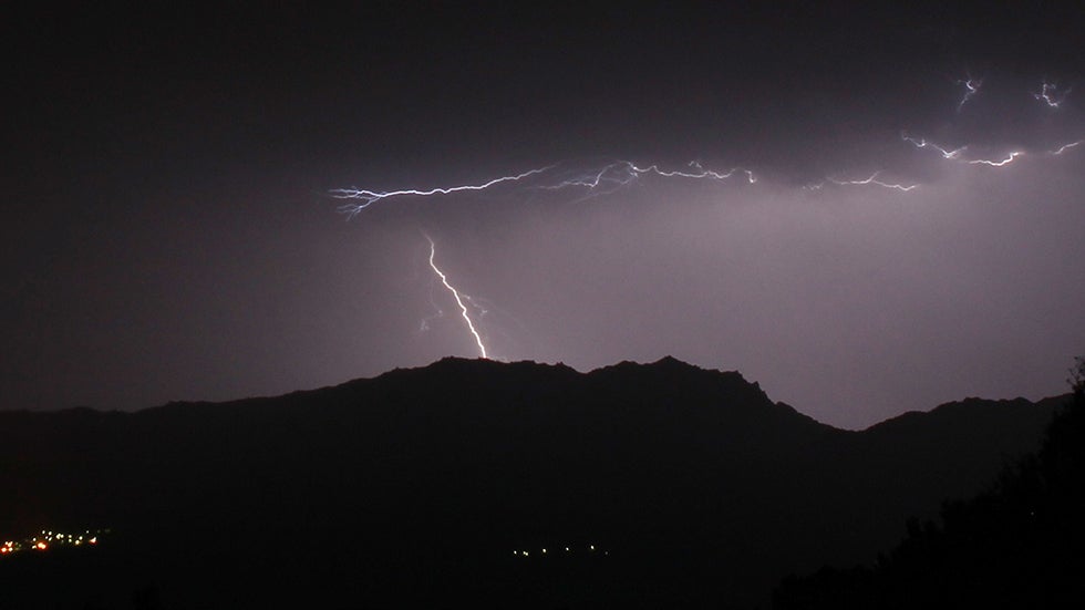 Lightning Strikes Shape Mountains | The Weather Channel