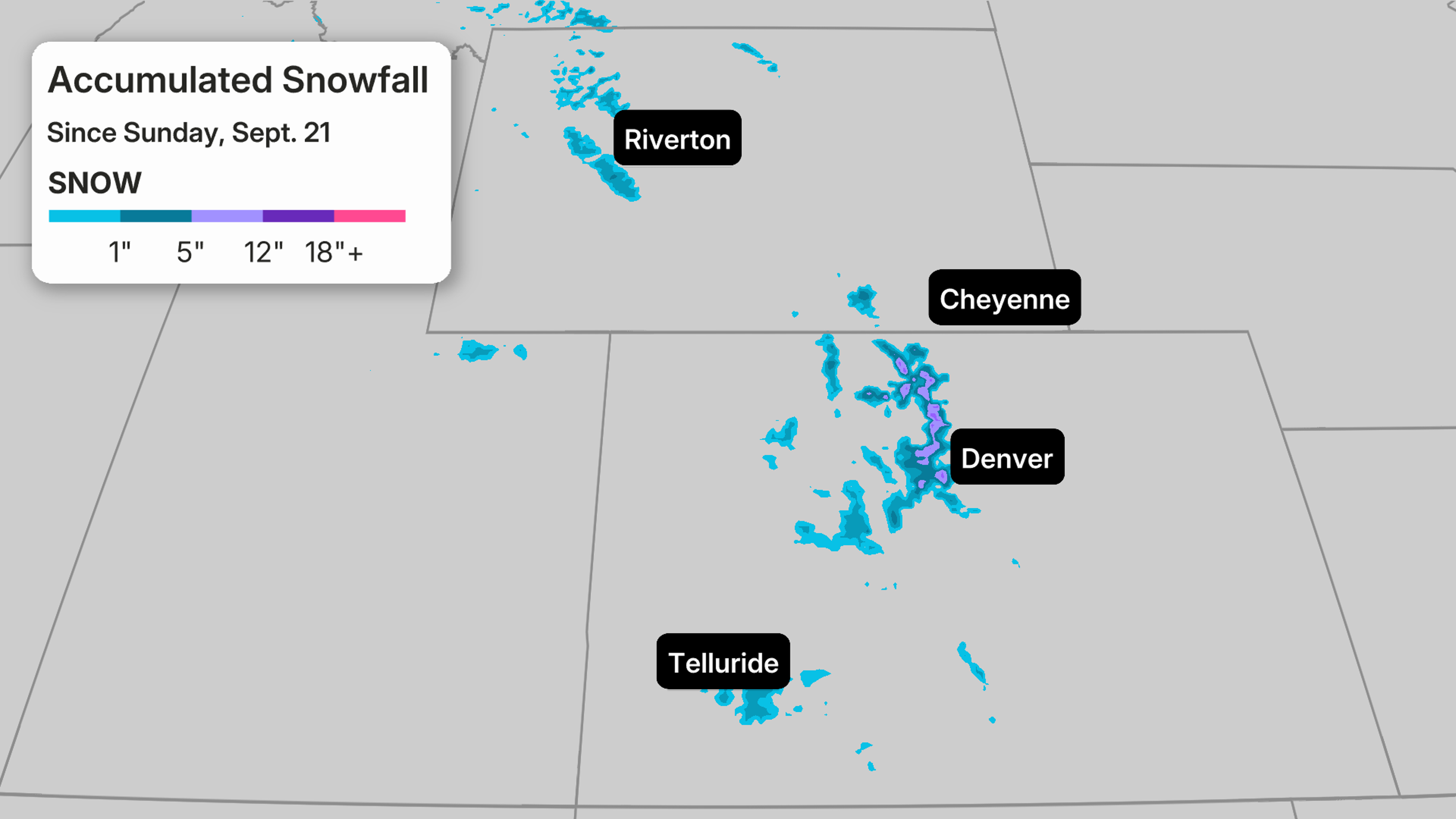 Colorado's First Noticeable Snowfall Of The Season | Weather.com