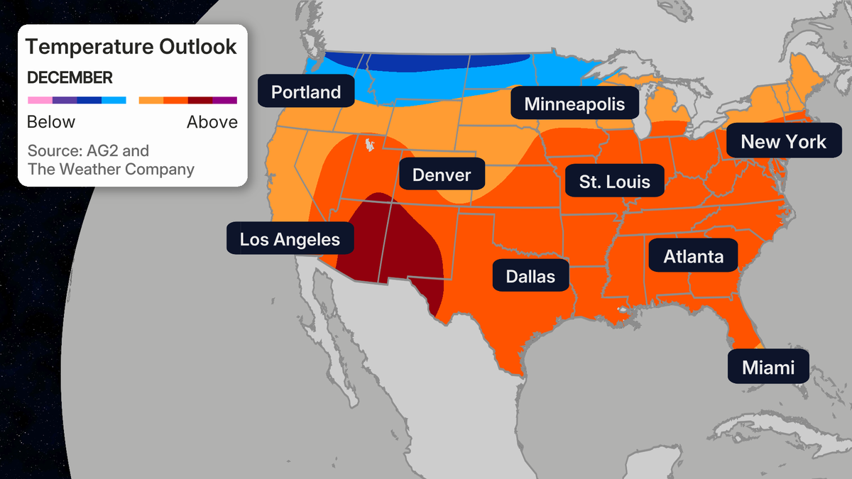 October To December Temperature Outlook | Weather.com