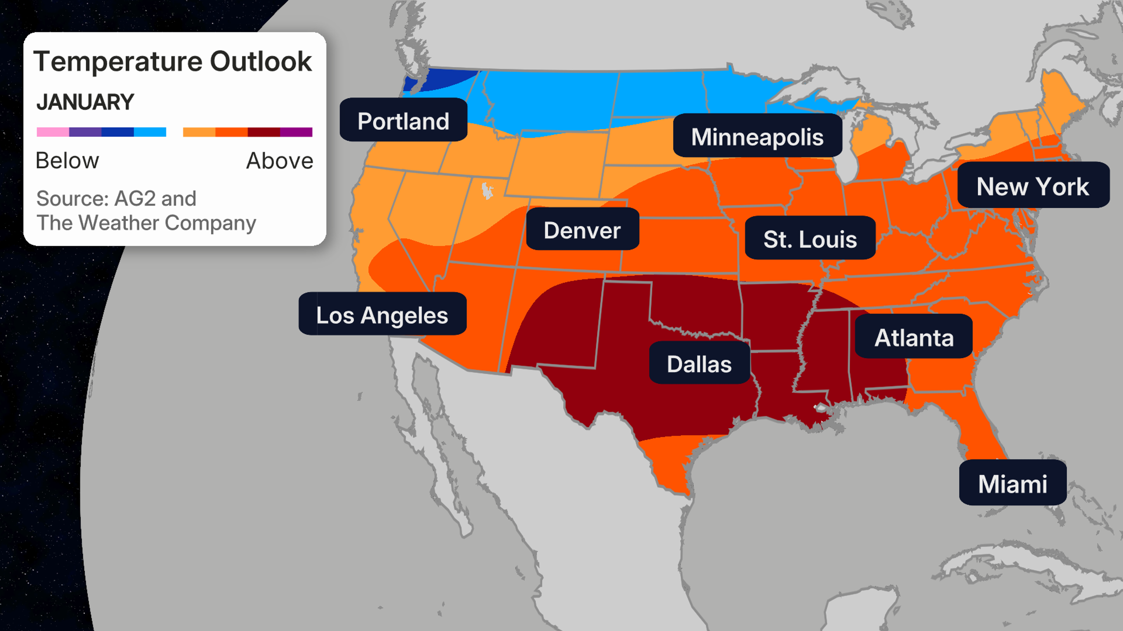 Your January To March Temperature Outlook | Weather.com