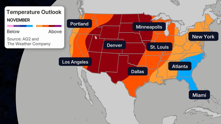 October To December Temperature Outlook | Weather.com