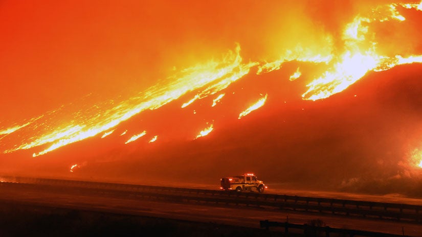 Wind-Whipped California Wildfire Now 70 Percent Contained; Evacuations ...