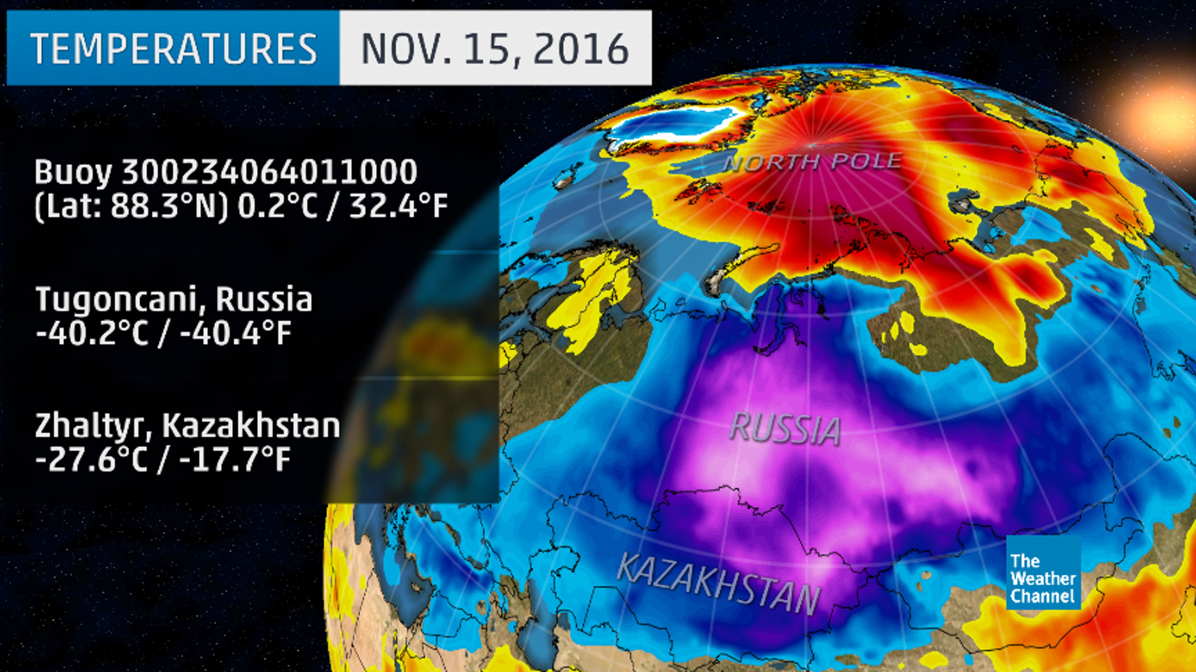 Bizarre Temperatures: North Pole Rises Above Freezing While Parts of ...