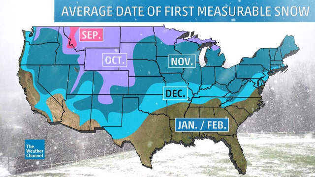 When the First Snow of the Season Typically Falls | The Weather Channel