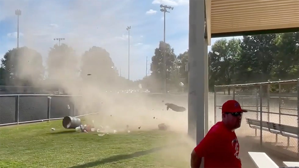 Dust Devil On The Baseball Diamond - Videos from The Weather Channel