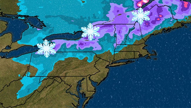 Winter Storm Bruce Brings Snow to Upstate New York, Northern New ...