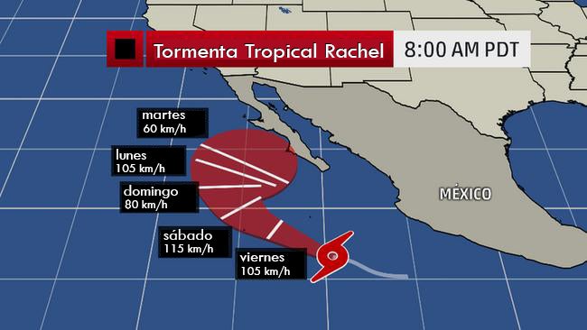 Tormenta Tropical Rachel fortalece frente a la costa de México | The ...