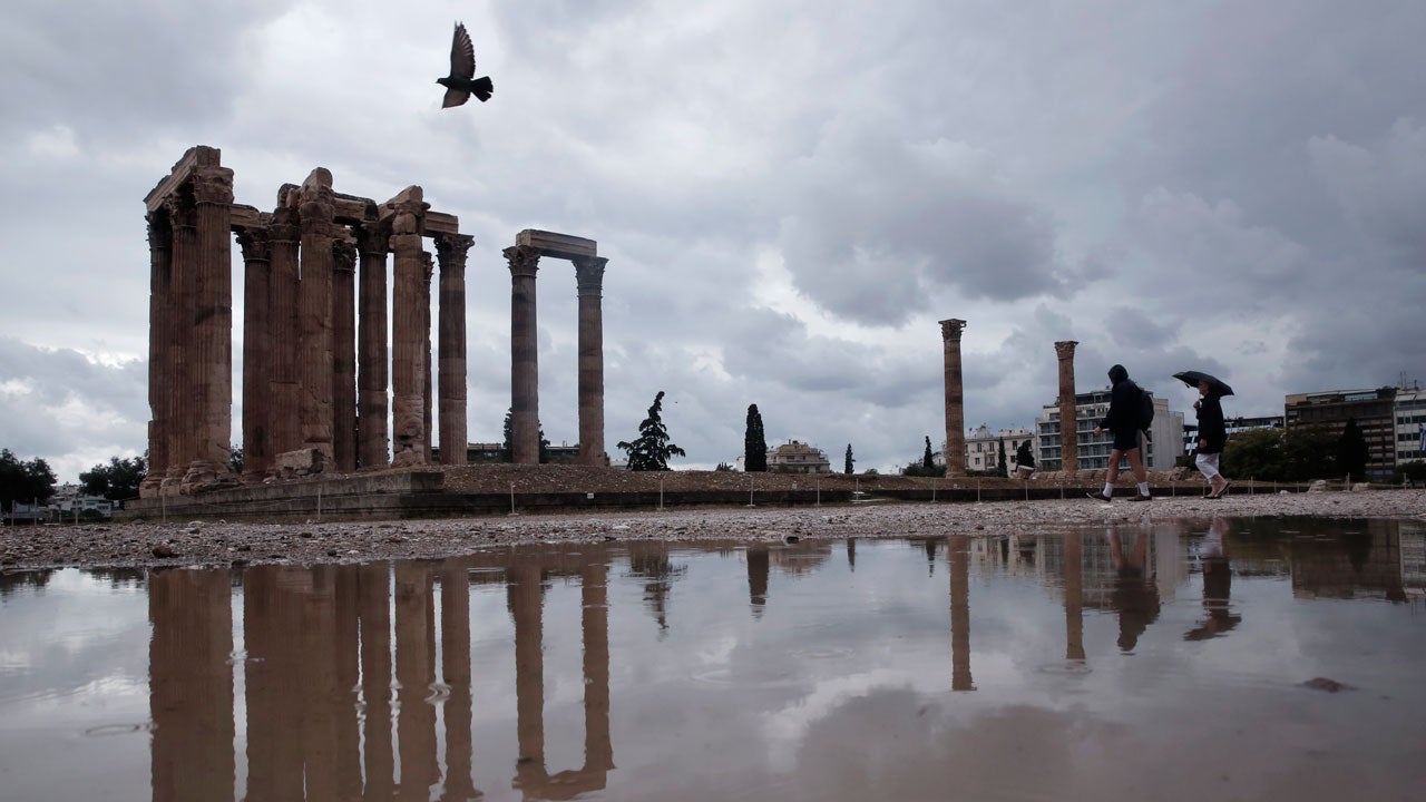 Greece Flooding, Caused By Slow-Moving Remnants of Hurricane Gonzalo ...
