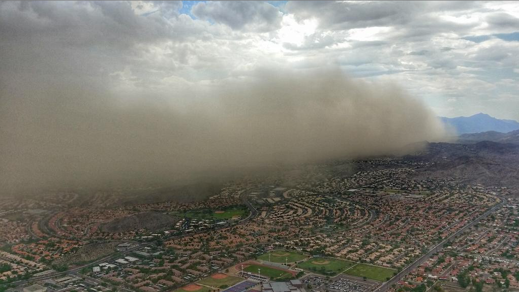 Phoenix Area Shrouded With Dust Cloud Days After Strong Storms and ...