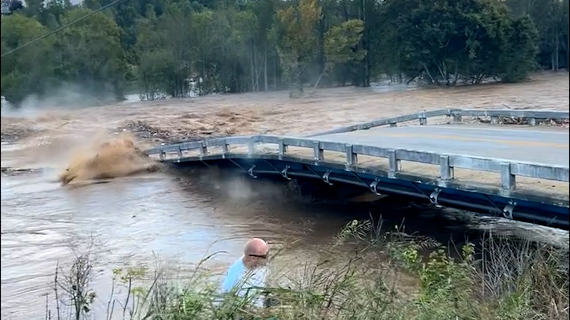 Watch The Moment Bridge Collapses In ‘Biblical’ Floods - Videos from ...