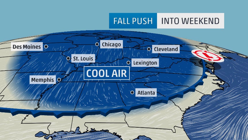 Fall Preview Reaches East Coast; Record Heat Bakes California, West ...