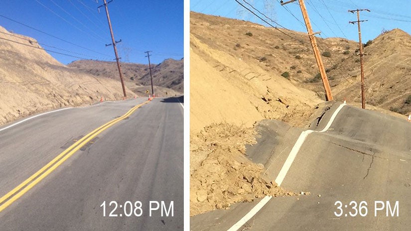 Los Angeles County Road Mysteriously Buckles, Prompting Closure | The ...