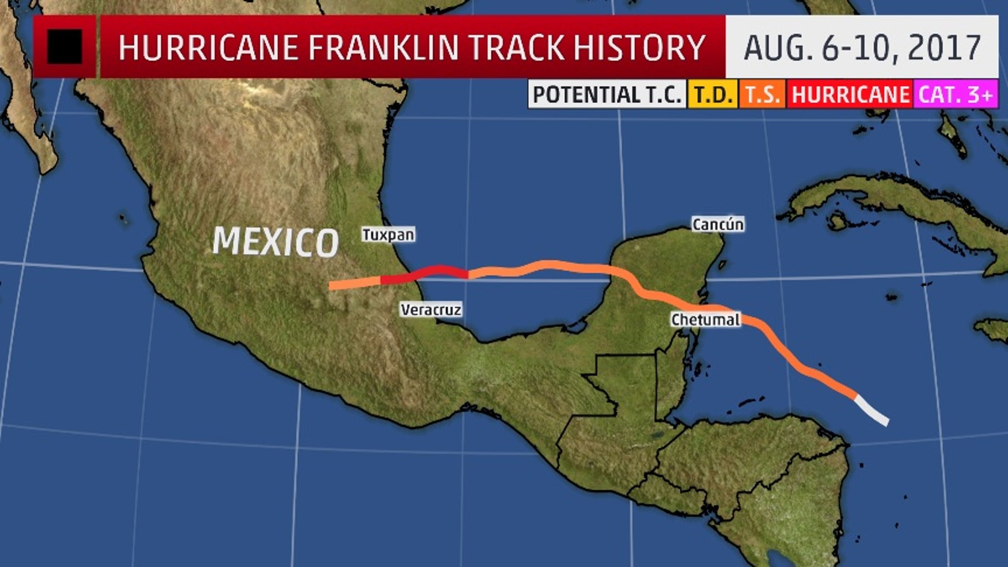 Hurricane Franklin Brought Heavy Rain To Mexico (RECAP) | The Weather ...