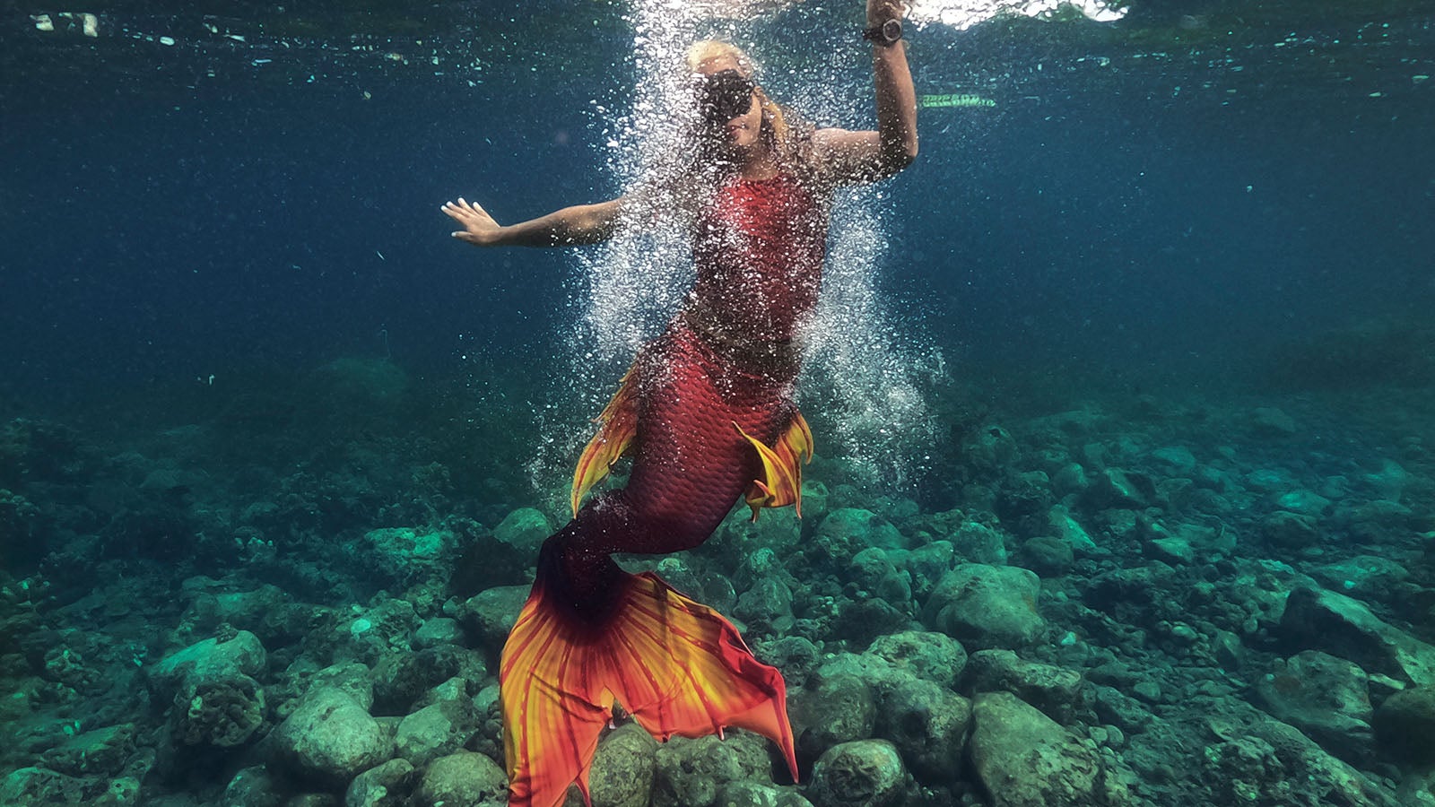Mermaid-Mania: Das Schwimmen mit Meerjungfrauenflossen wird zum Trend ...