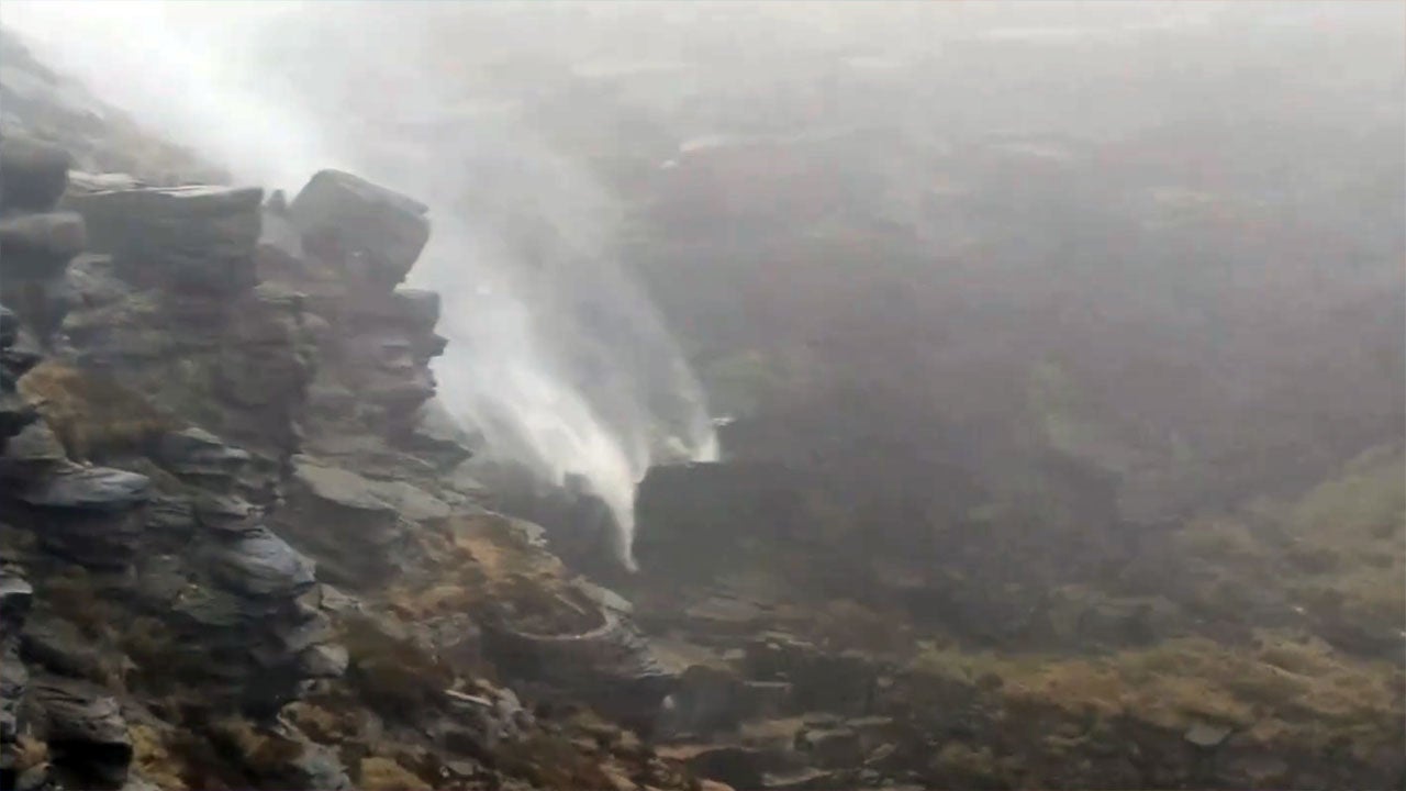 Selten! Wasserfall fließt nach oben - Videos from The Weather Channel