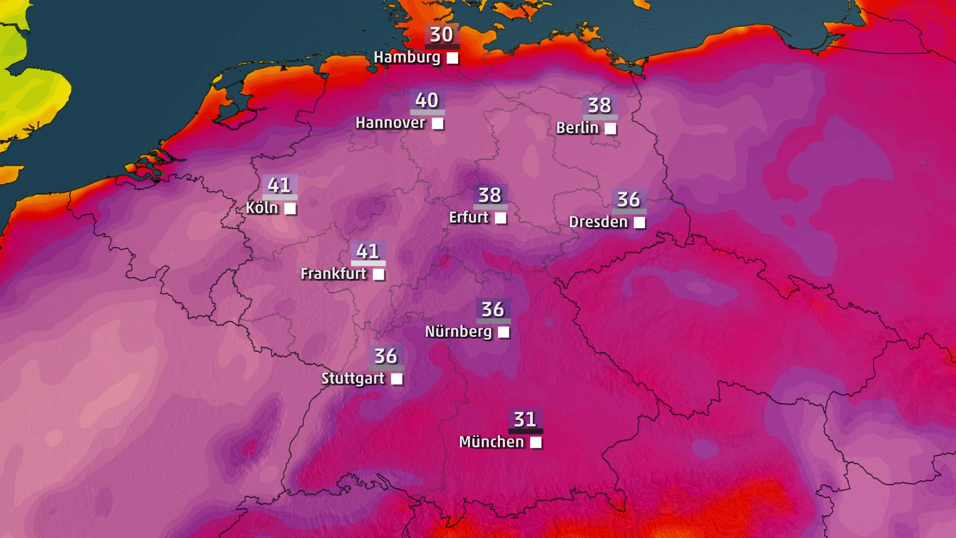 Neue Hitzewelle mit bis zu 41 Grad prognostiziert | Weather.com