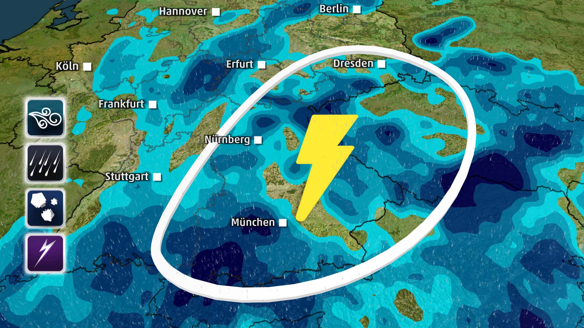 Kaltfront entfacht Unwetter: Bis zu 100 Liter Regen | Weather.com