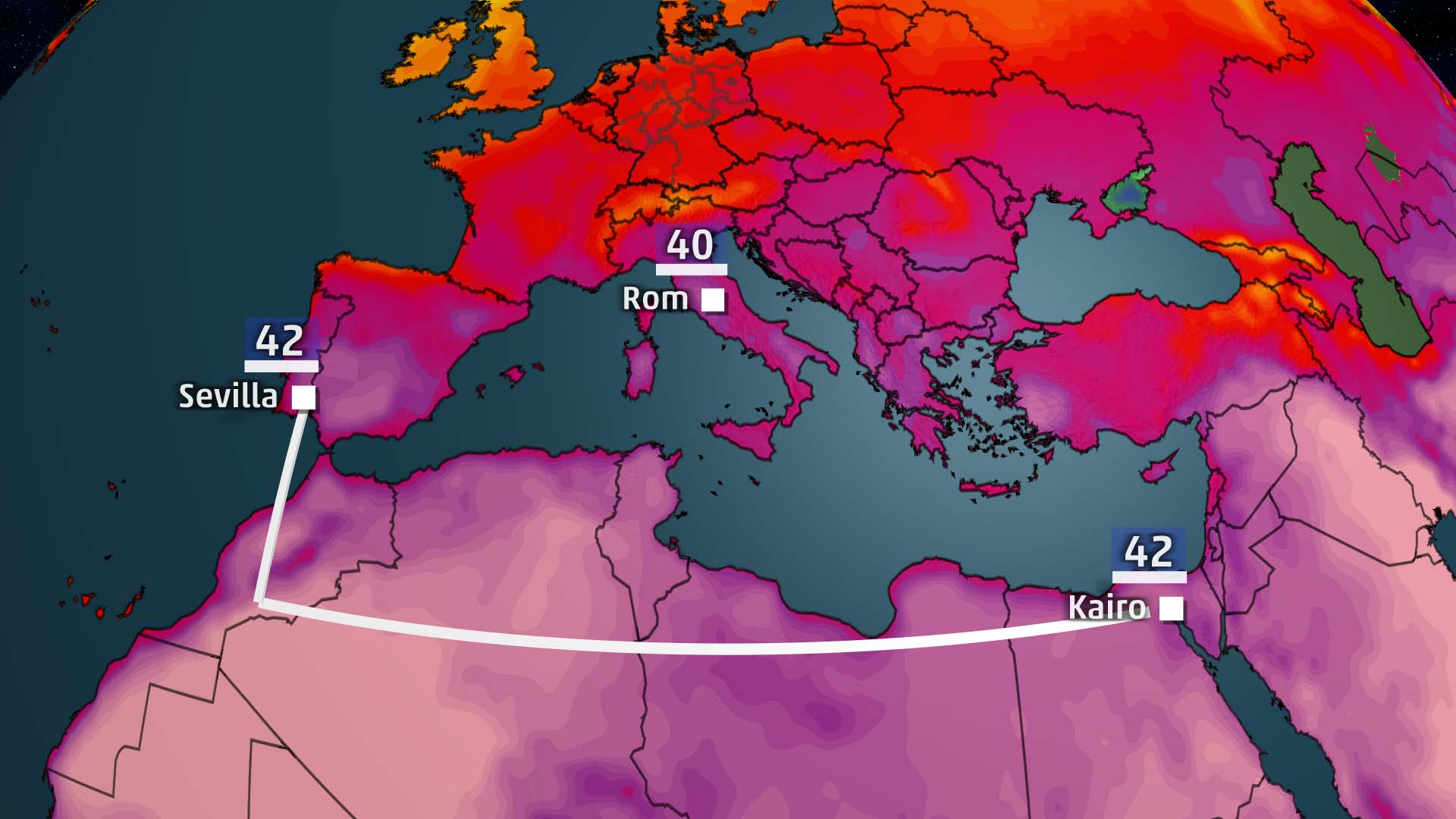 Bis 45 Grad! Hitze in Spanien hat Folgen für Deutschland | Weather.com
