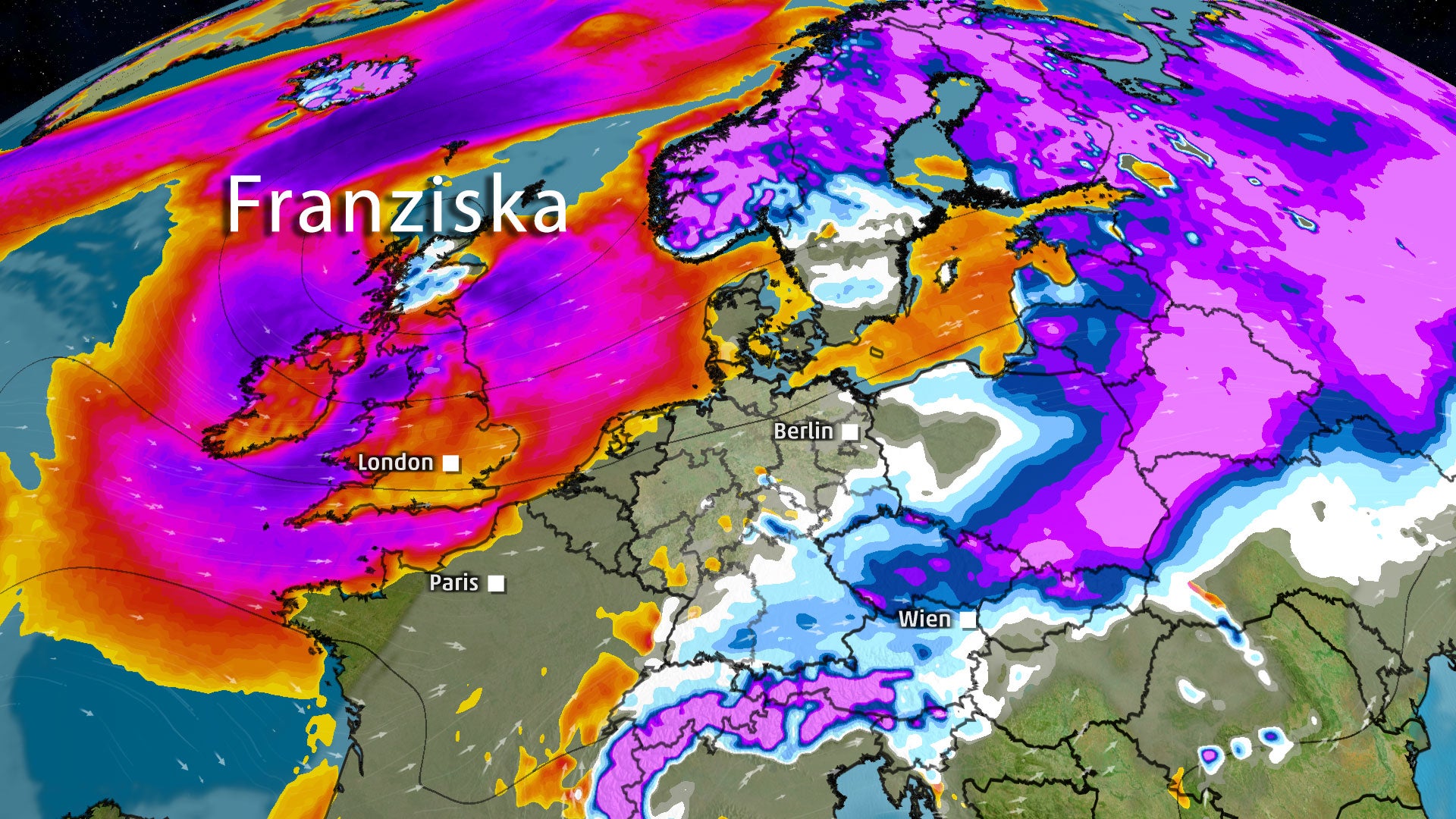 Orkan Franziska weht den Winter weg: Temperaturen steigen auf bis zu ...