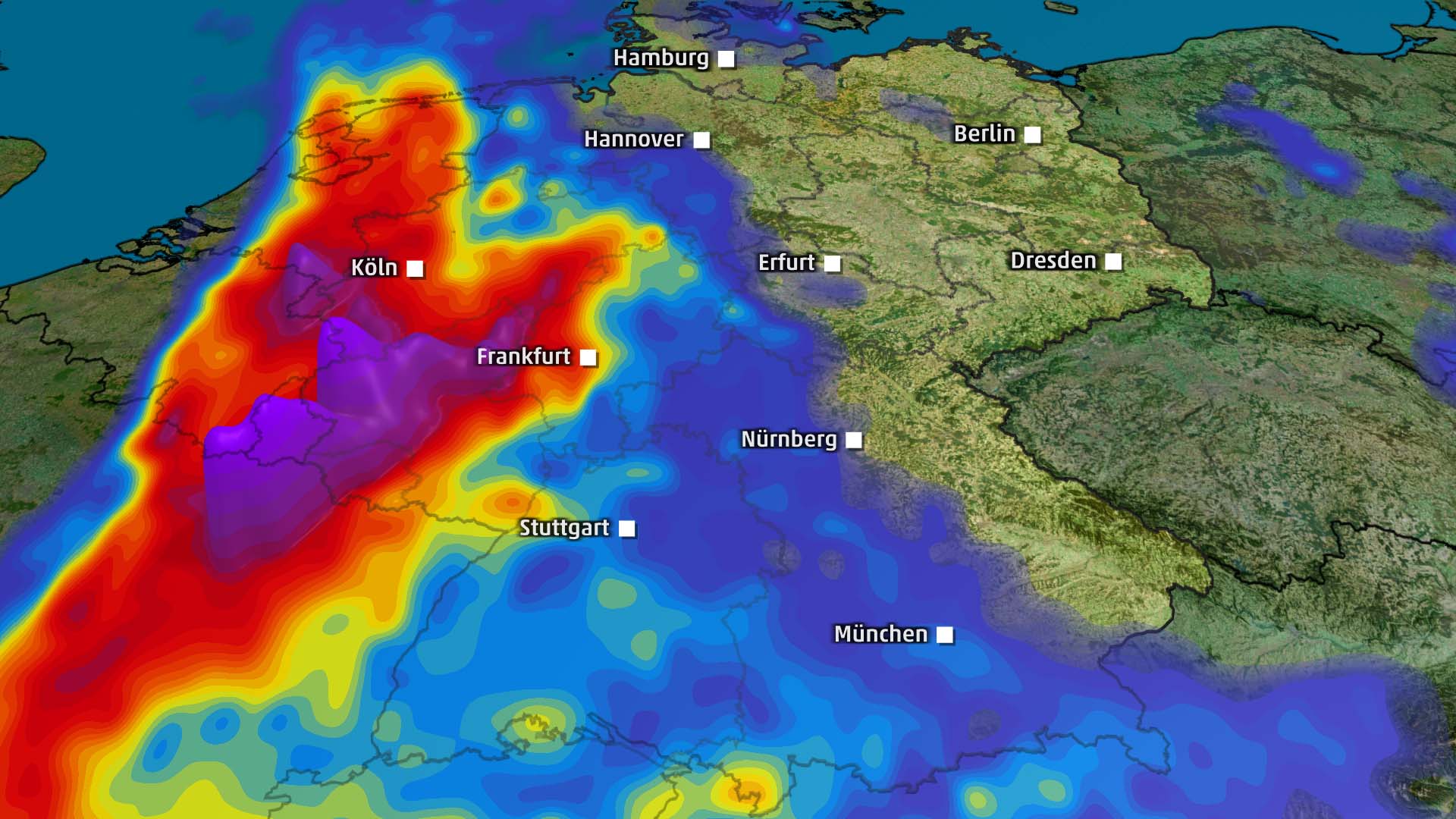 Unwetter im Westen mit fast 100 Litern Regen | Weather.com