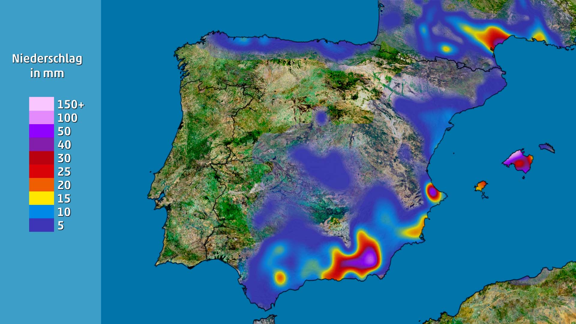 Unwetter in Spanien: Höchste Warnstufe in einigen Regionen | Weather.com