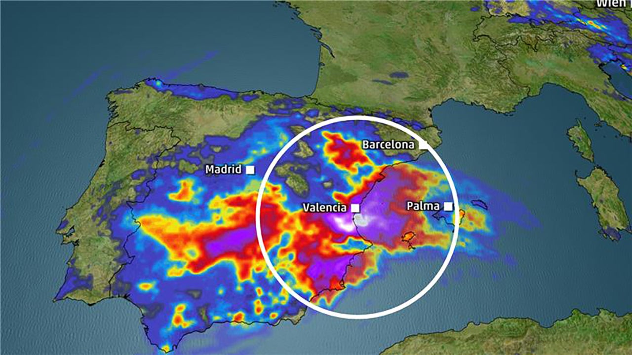 Bis zu 400 Liter Regen! Hochwasser-Alarm von Barcelona bis Valencia ...