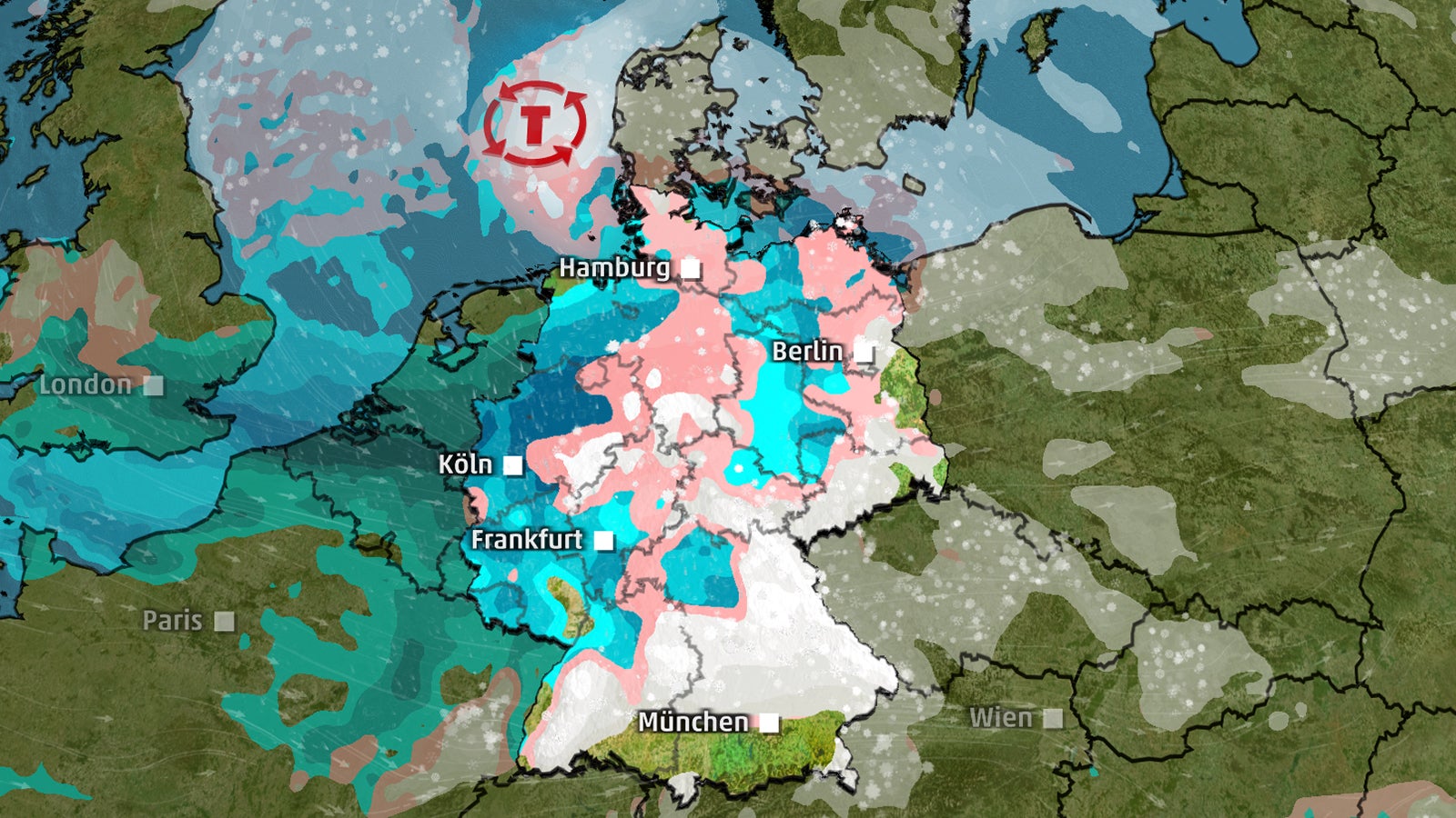 Unwetter! Schneesturm Björn wütet kommende Woche in Deutschland ...