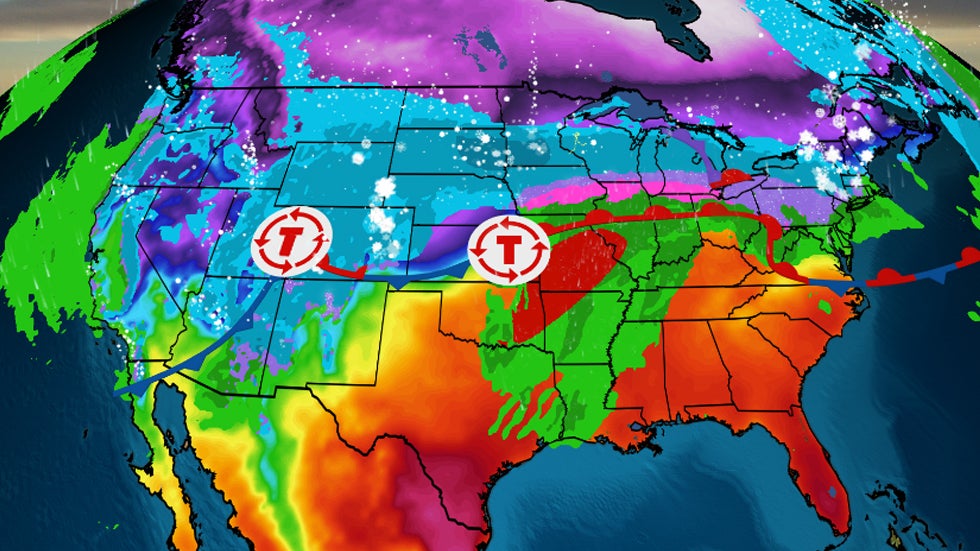 Extremwetter in den USA: Wintersturm im Norden, Hitze im Süden ...