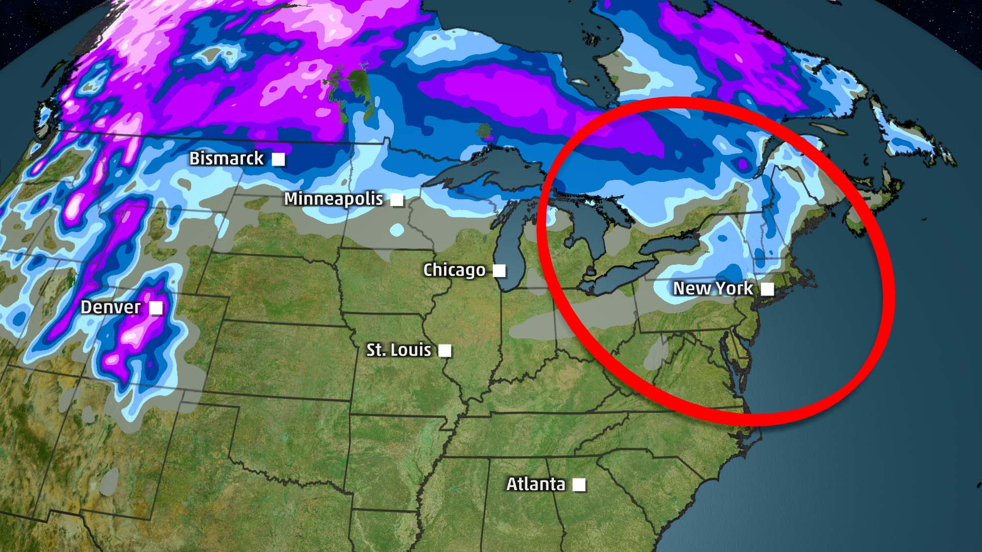 Wintersturm zu Thanksgiving: -20 Grad und Schnee in den USA | Weather.com