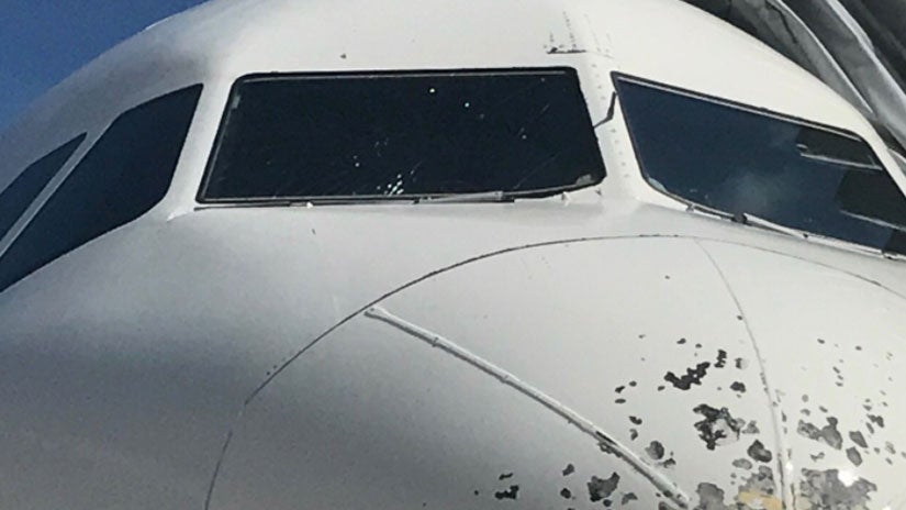 Delta Flight Forced to Make Emergency Landing After Hail Cracks Windshield | The Weather Channel