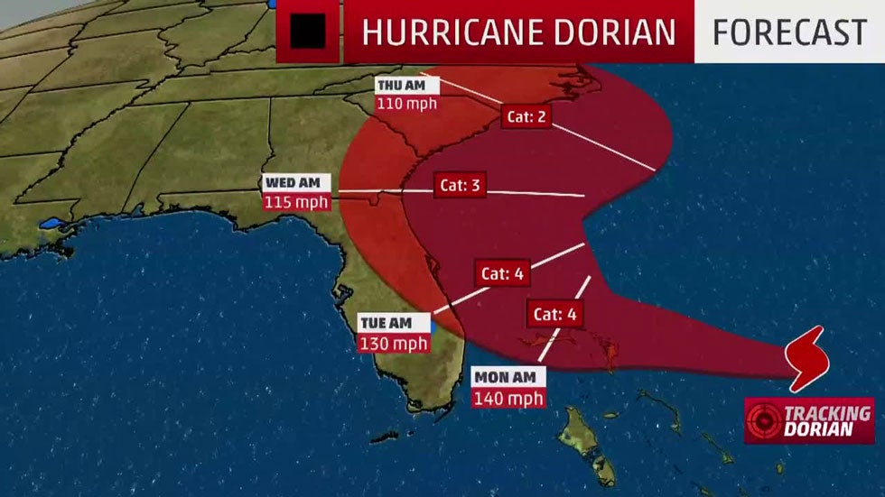 Emergencies Declared in Georgia and Carolinas as Hurricane Dorian's ...