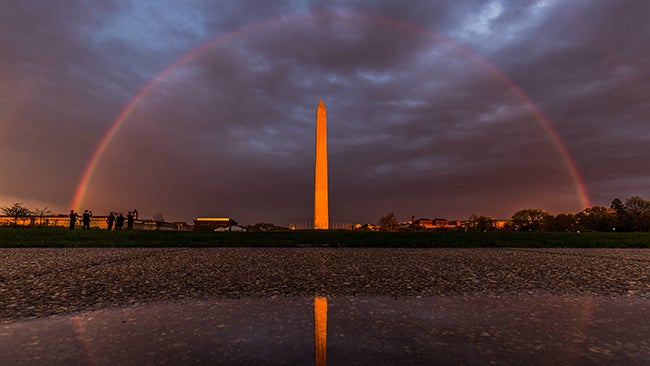 Double Rainbow Arches over D.C. in Amazing Photos | The Weather Channel