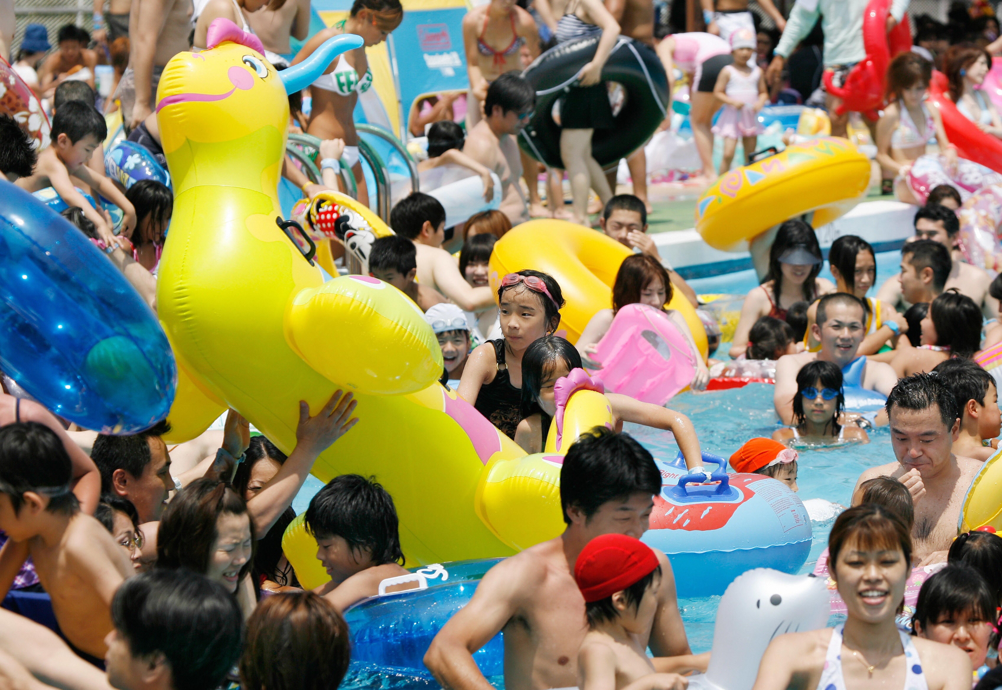 Most Crowded Pools in the World | The Weather Channel