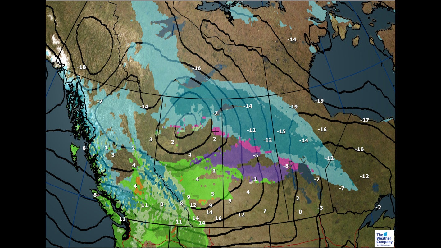 Cold Temperatures on the Way for Central and Eastern Canada, Rain and ...