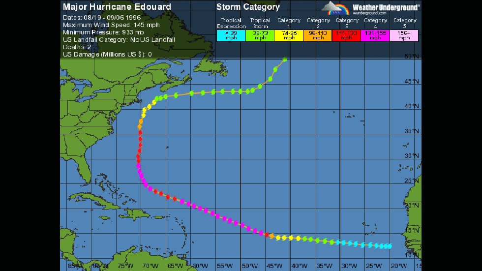 Edouard Recap: Looking Back at the First Major Hurricane in the ...