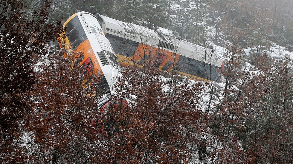 Falling Boulder Derails Tourist Train in French Alps; 2 Killed ...