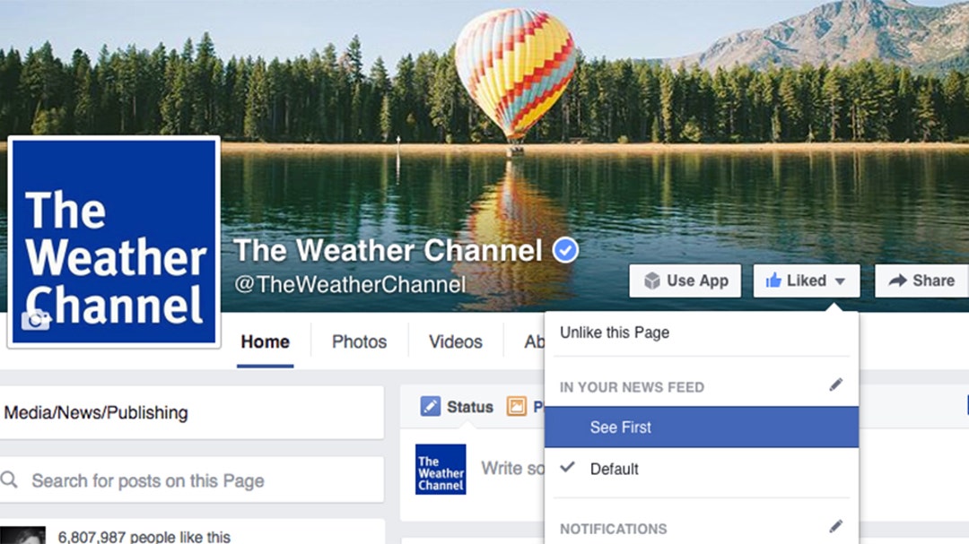 Here's How to Keep Seeing Facebook Posts from The Weather Channel | The ...