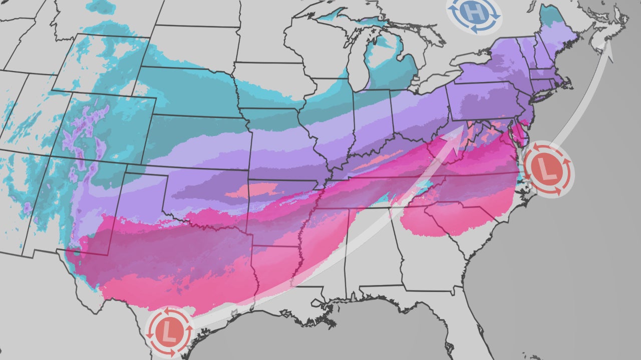 Massive Winter Storm With Damaging Ice In South, Heavy Snow From Texas ...