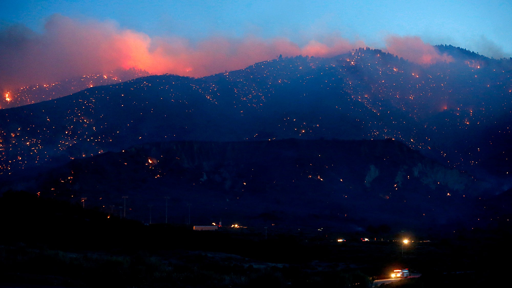 Firefighters Battle Flames, Terrain, North of L.A. | Weather.com