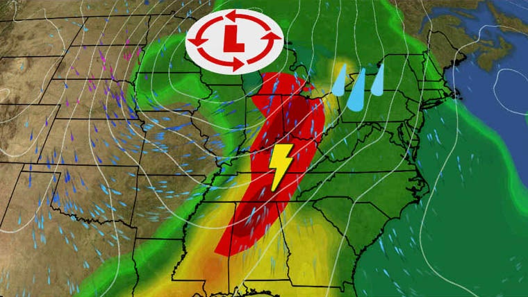 Severe Thunderstorms and Tornadoes Rake Through the South, Midwest ...
