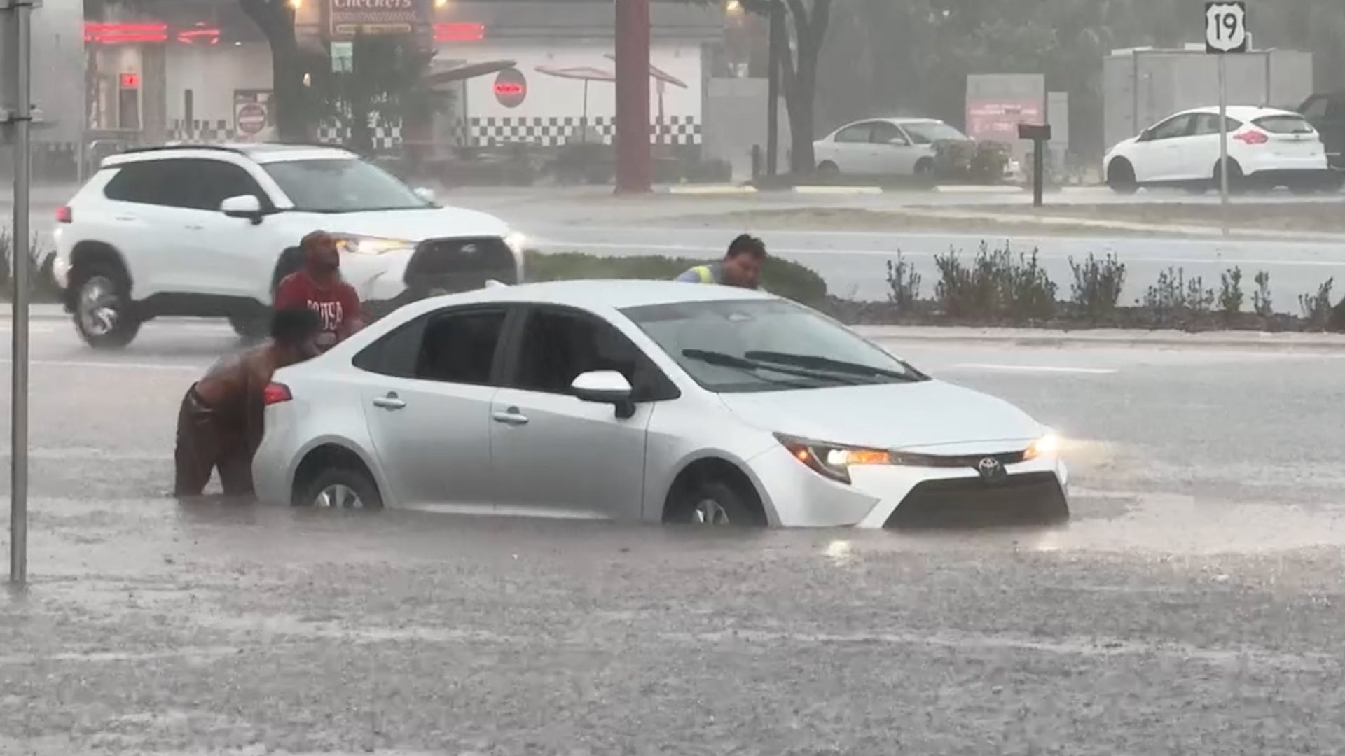 Cars Stranded, Streets Covered In Florida Rain - Videos from The ...