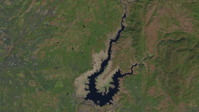 Water Level Rising at California's Folsom Lake, As Captured By USGS ...