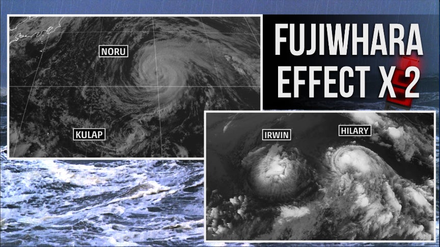 Eastern Pacific's Hilary, Irwin Entwined in Weird Fujiwhara Effect ...