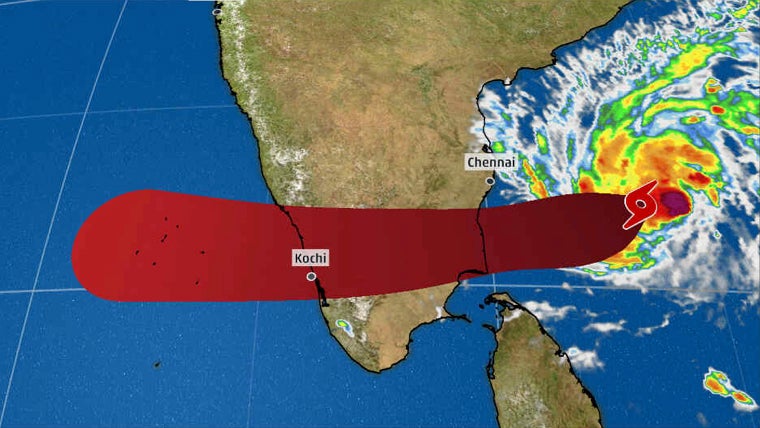 Tropical Cyclone Gaja Brings Flooding and Mudslide Threats to Southern ...