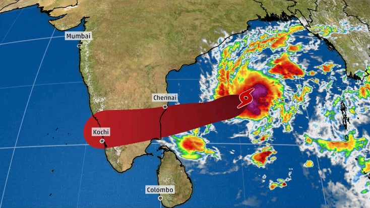 Tropical Cyclone Gaja Brings Flooding and Mudslide Threats to Southern ...