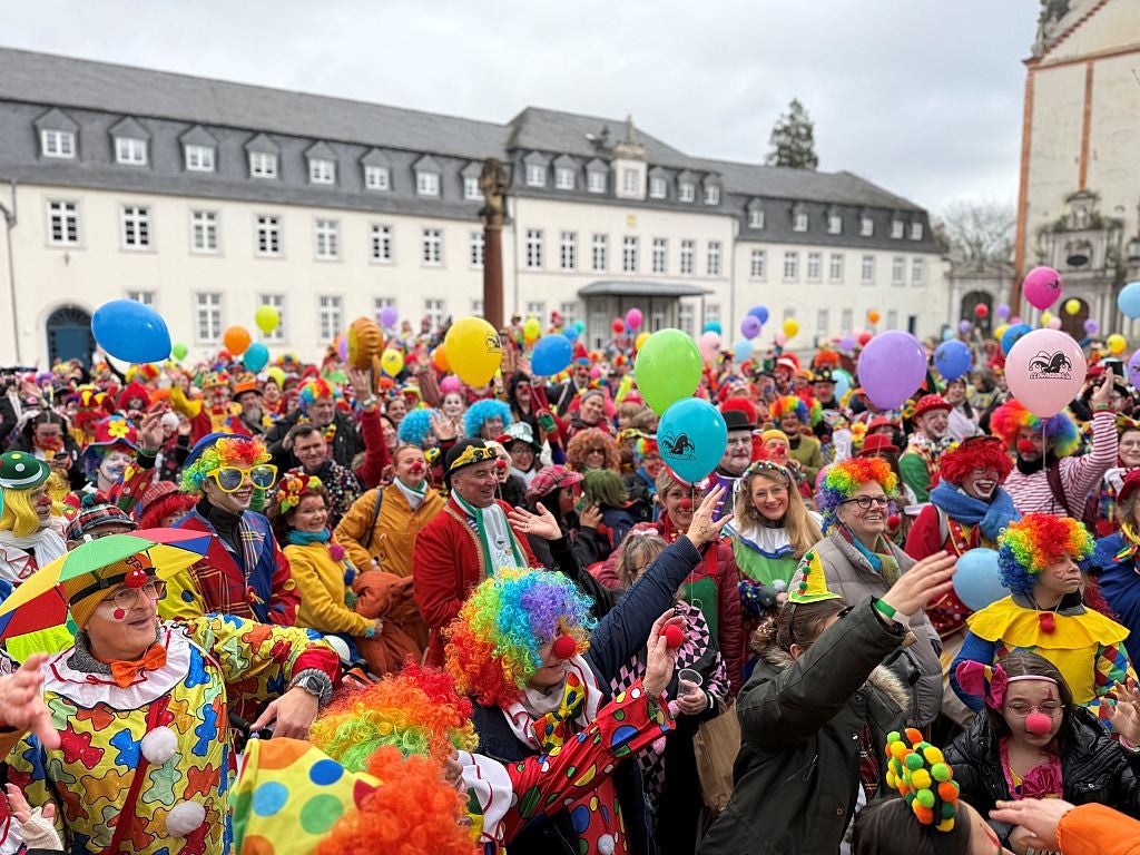 Hundreds Of Clowns Gather At German Parade Despite Rain | Weather.com